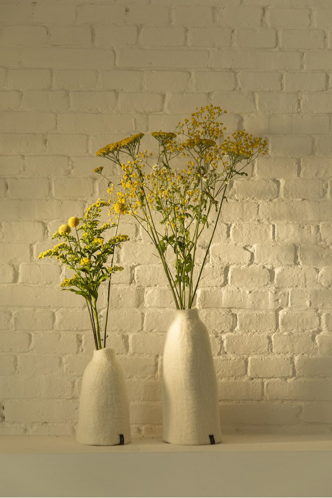 Felt vase covers