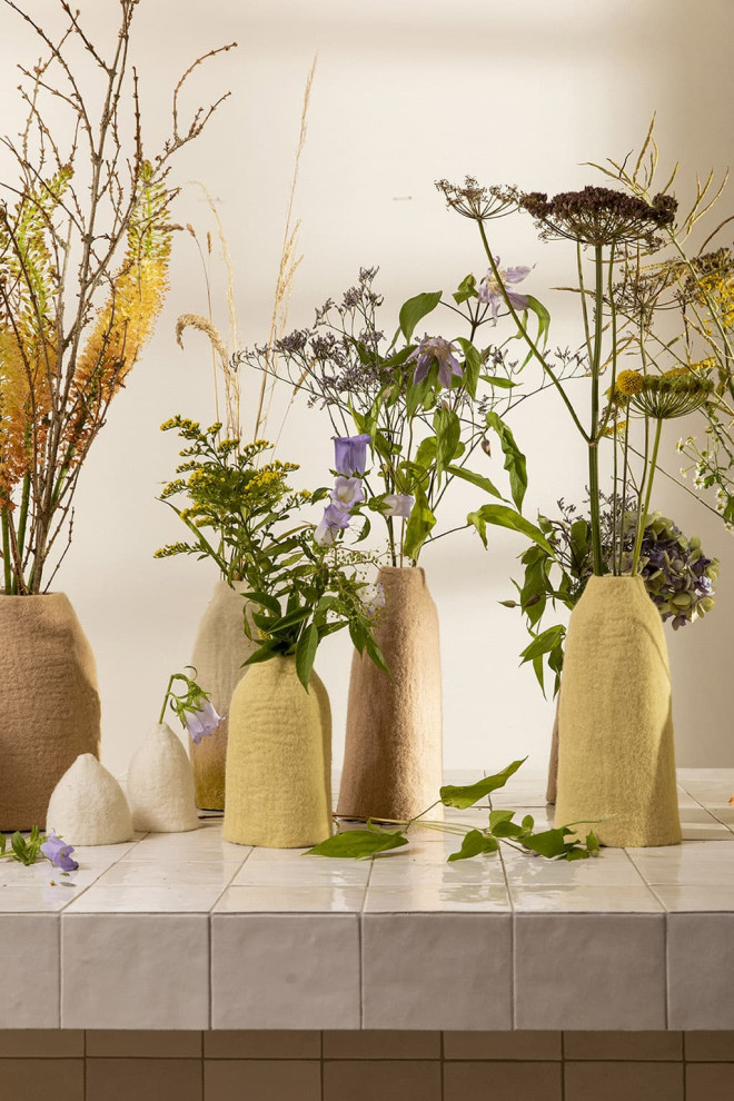 Felt vase covers