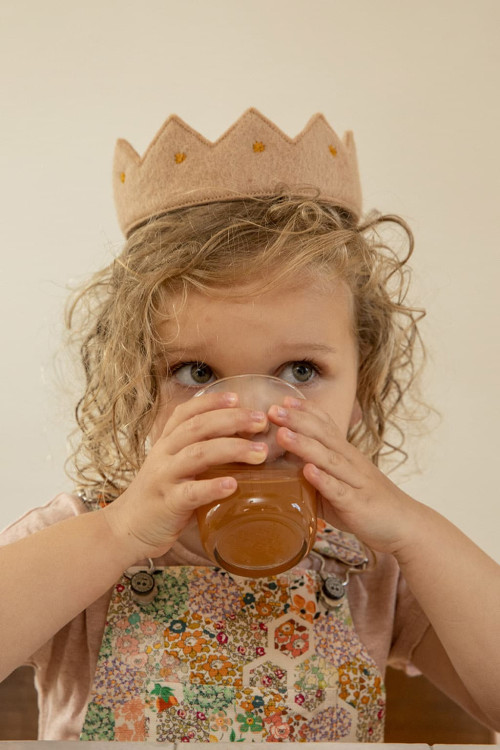 Embroidered felt crown for children - MUSKHANE
