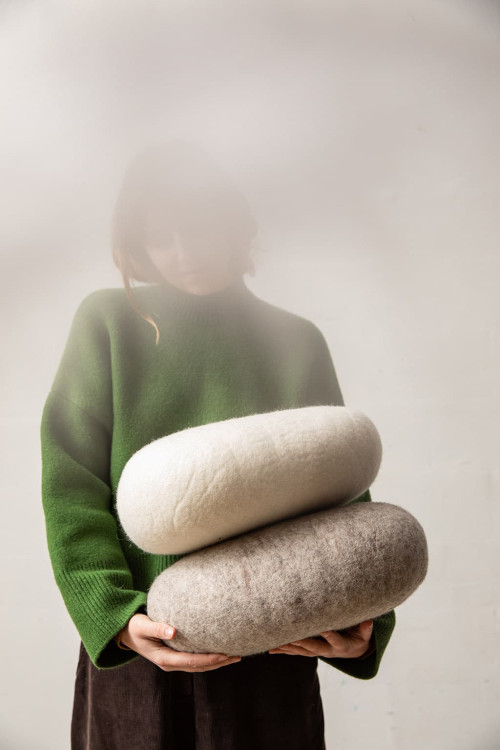 Coussin Chakati en feutre