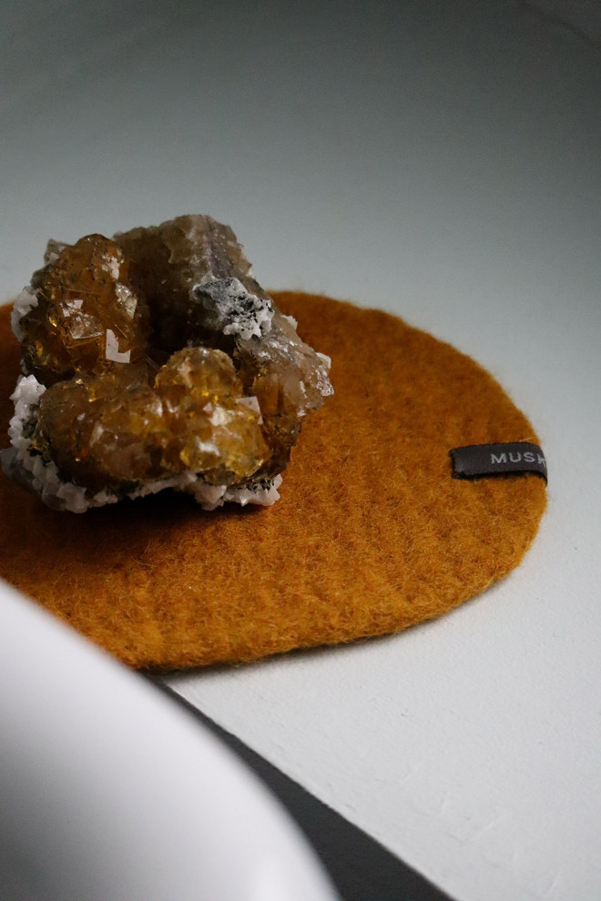 Felt placemats, coasters and trivets, handmade in Nepal